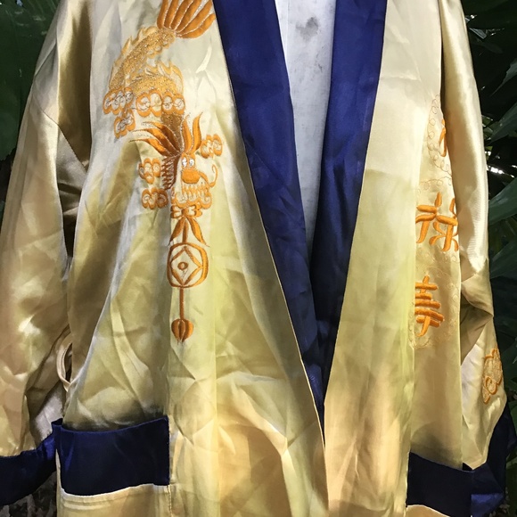 Chinese | Intimates & Sleepwear | Satin Reversible Chinese Robe | Poshmark